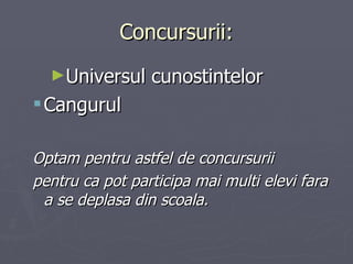 Concurs Cangurul | PPT