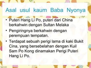 Baba dan Nyonya TITAS | PPT