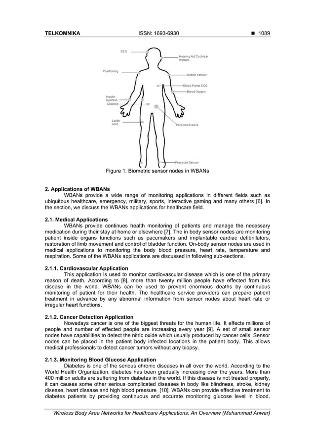 Wireless Body Area Networks for Healthcare Applications: An Overview | PDF