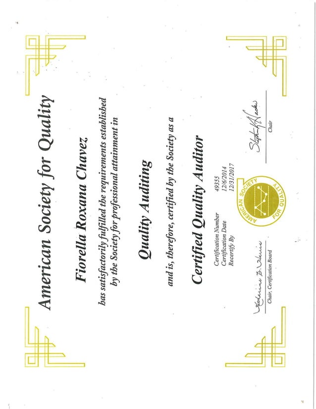 CQA Certificate | PDF
