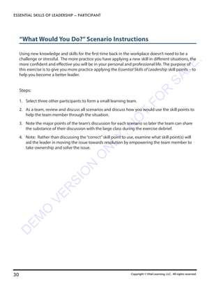 Leadership Essentials Series: Essential Skills of Leadership (Demo ...