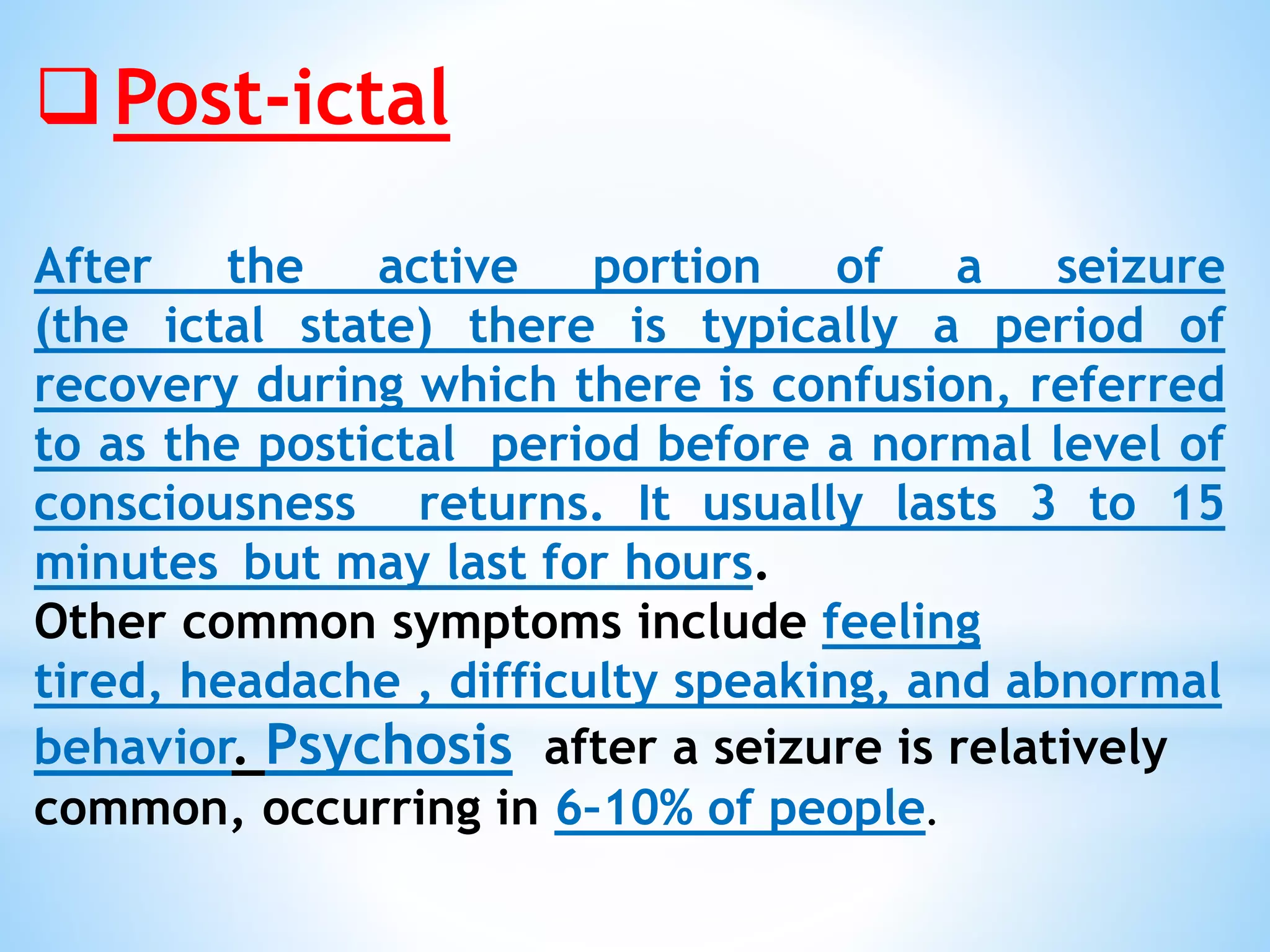 Epilepsy-Epidemiology,Signs and symptoms,Triggers,Seizures types,Causes ...