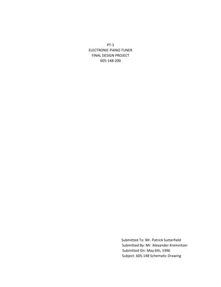 Piano Tuner Final Project | PDF