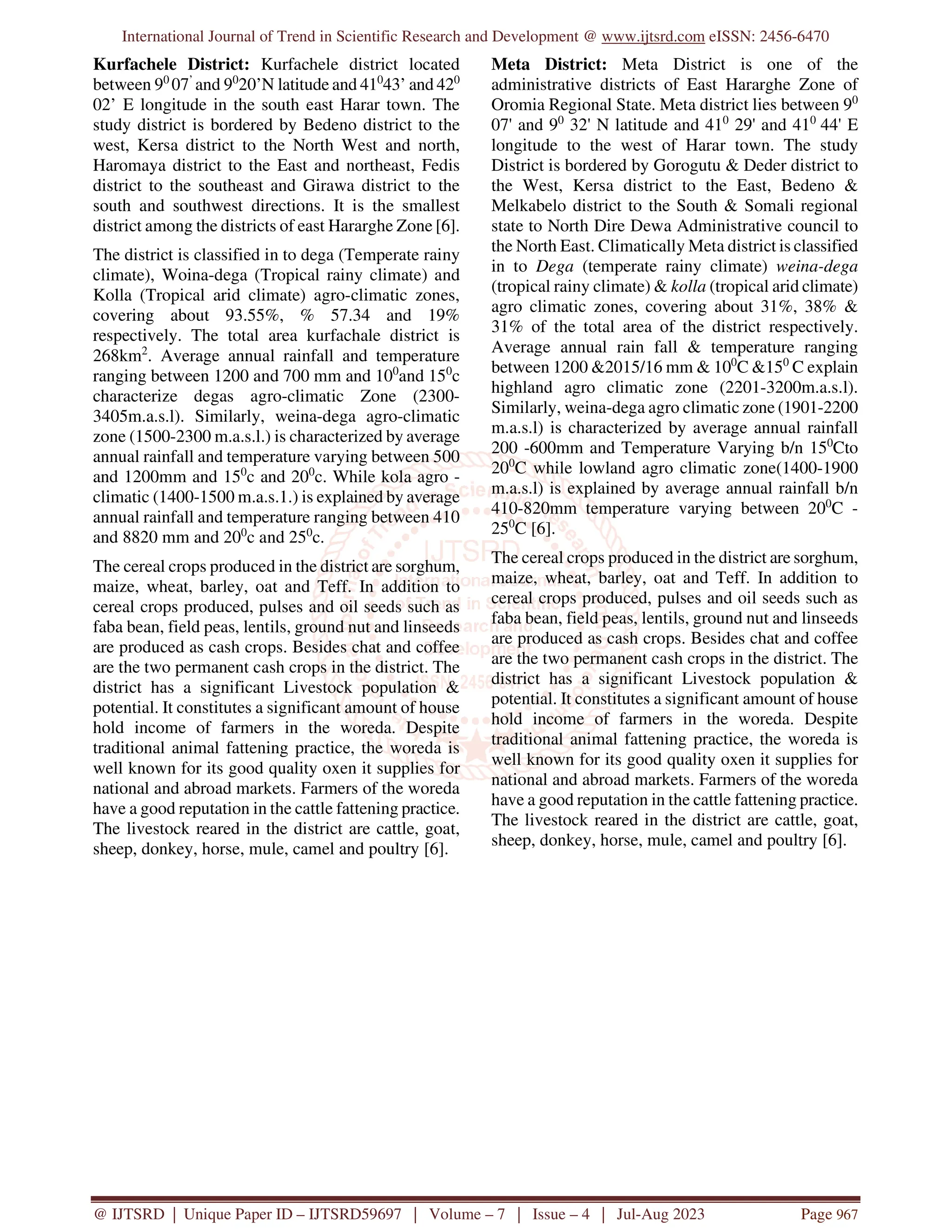 Beef Cattle Value Chain Analysis in East Hararghe Zone, Oromia Regional ...