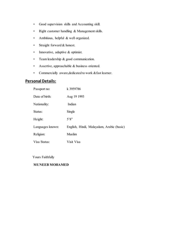 Muneeb Mohamed CV (3)(1) | DOCX