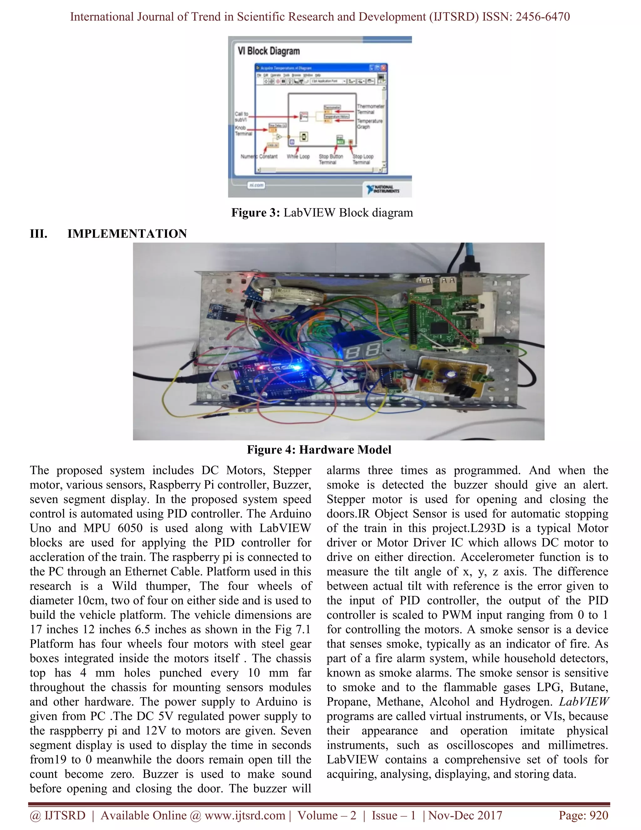 Driverless Metro Train Shuttle between the Stations using LabVIEW | PDF