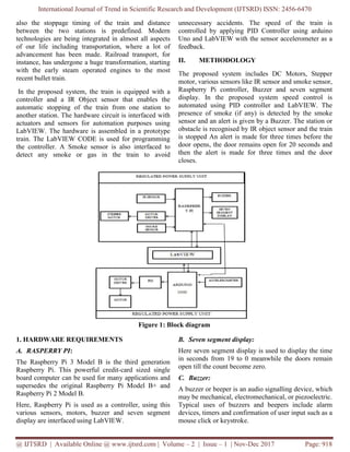 Driverless Metro Train Shuttle between the Stations using LabVIEW | PDF
