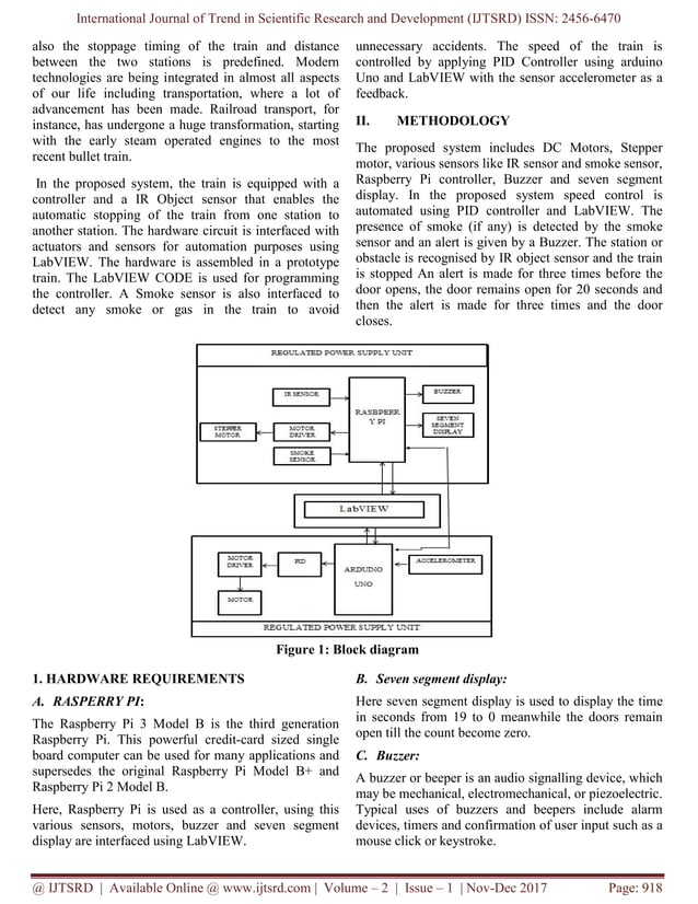 Driverless Metro Train Shuttle between the Stations using LabVIEW | PDF