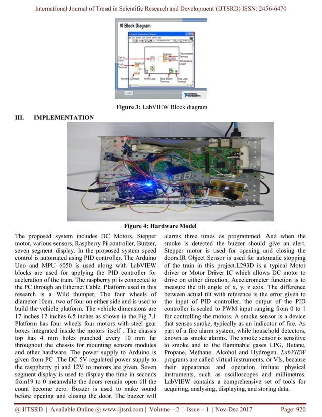 Driverless Metro Train Shuttle between the Stations using LabVIEW | PDF