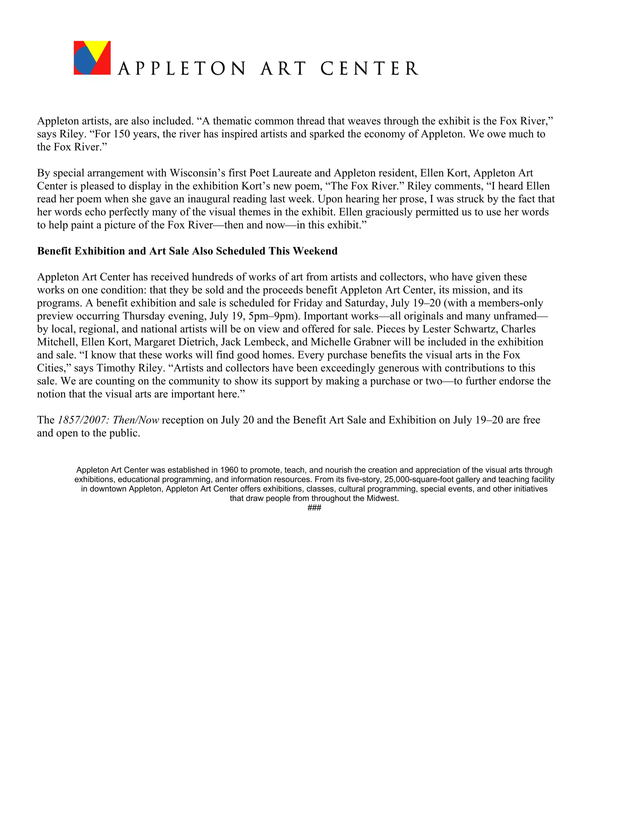 Appleton Art Center | PDF