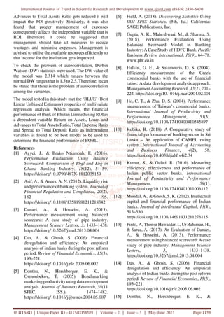 Financial Performance Analysis of Bank of Bhutan Limited using Regression Analysis | PDF