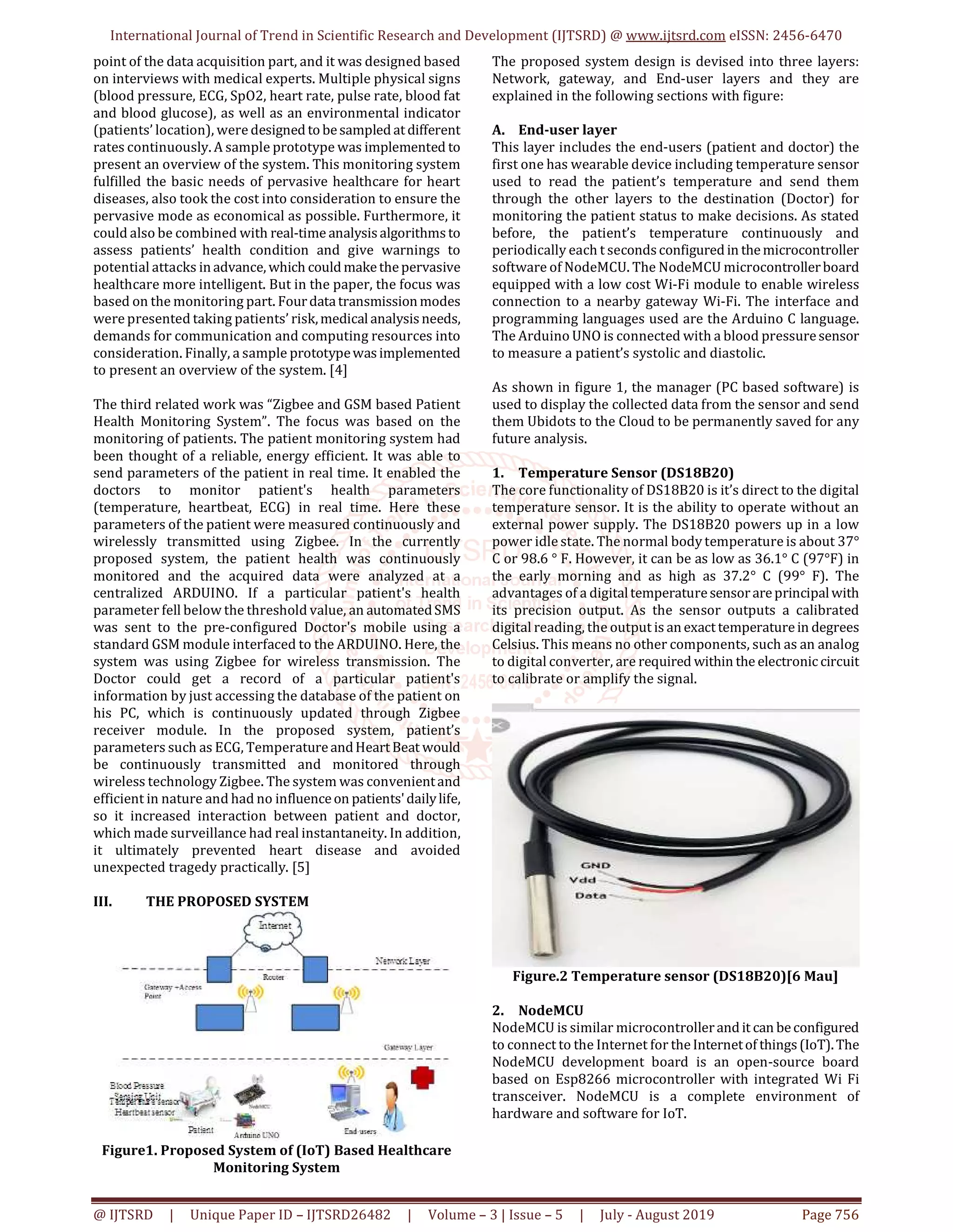 Internet Of Things Iot Based Healthcare Monitoring System Using Nodemcu And Arduino Uno Pdf 
