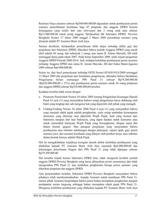 LKPD Provinsi Bengkulu 2009 | PDF