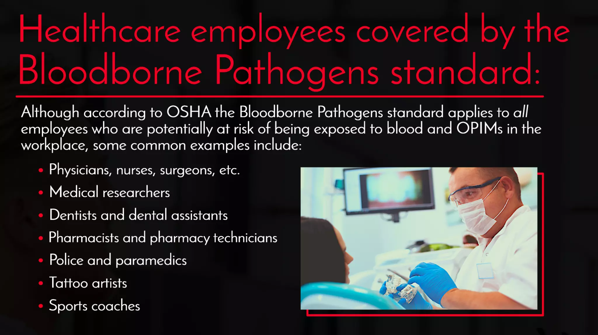 What Are the OSHA Bloodborne Pathogens Standard Training Requirements?
