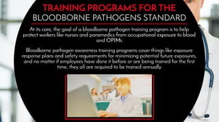 What Are the OSHA Bloodborne Pathogens Standard Training Requirements ...