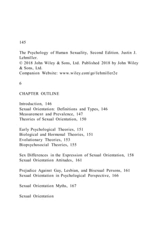 145The Psychology of Human Sexuality, Second Edition. Just | PDF