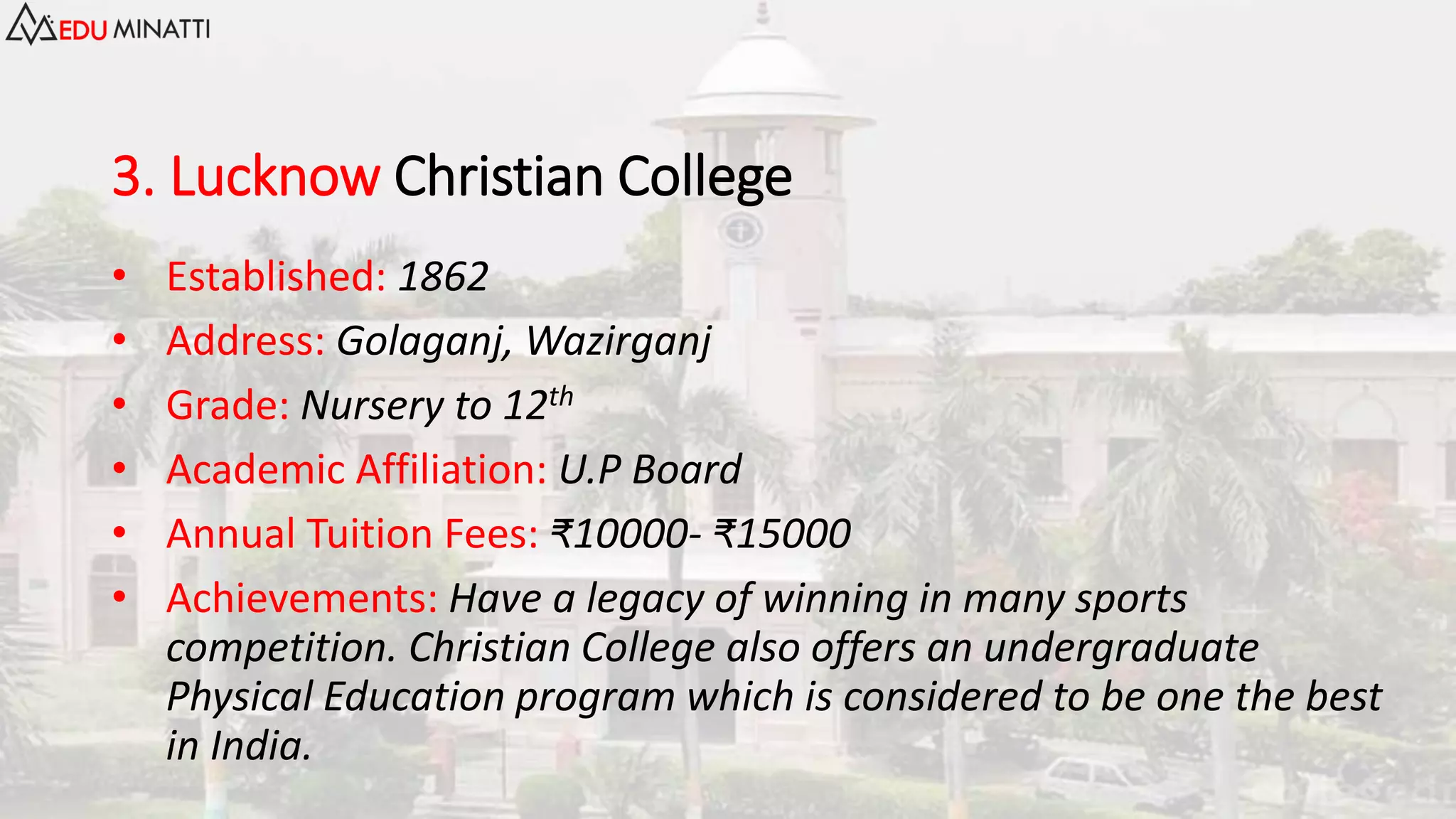 Sports Schools in Lucknow. | PDF