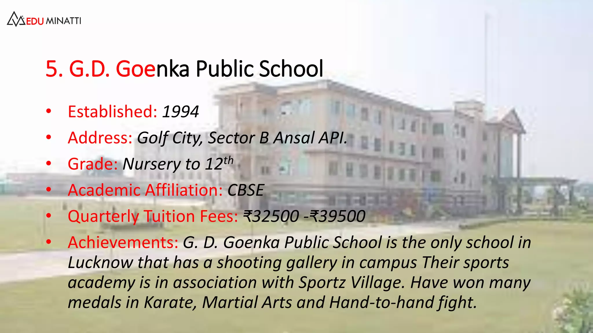 Sports Schools in Lucknow. | PDF