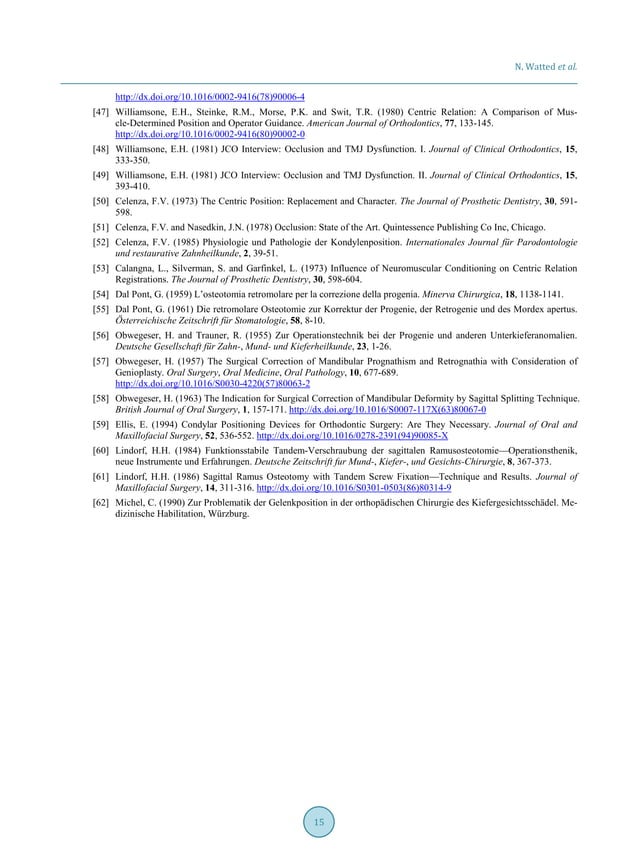 A Therapeutic Concept by “Watted” for the Surgical Lengthening of the ...