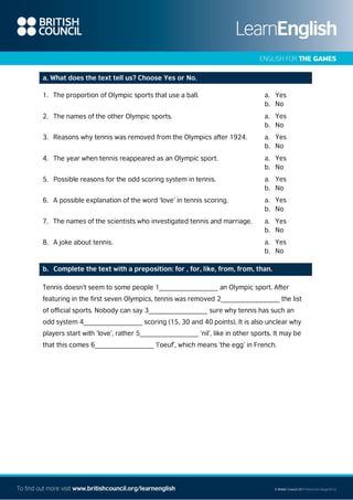 146129114 sports-worksheets-tennis-2 | PDF