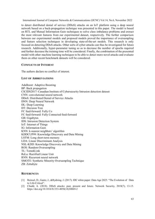 RTL-DL: A Hybrid Deep Learning Framework for DDoS Attack Detection in a Big Data Environment | PDF