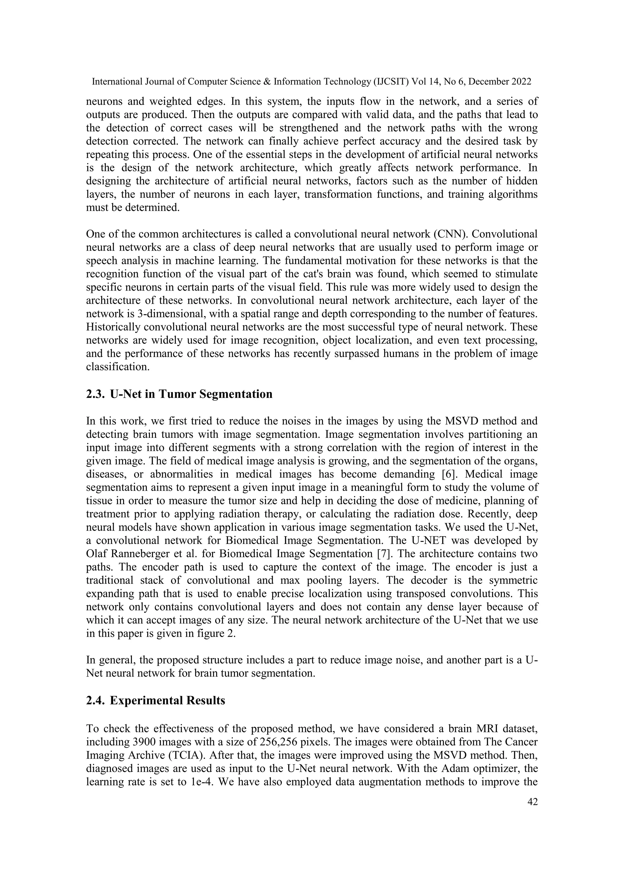 Using Singular Value Decomposition In A Convolutional Neural Network To