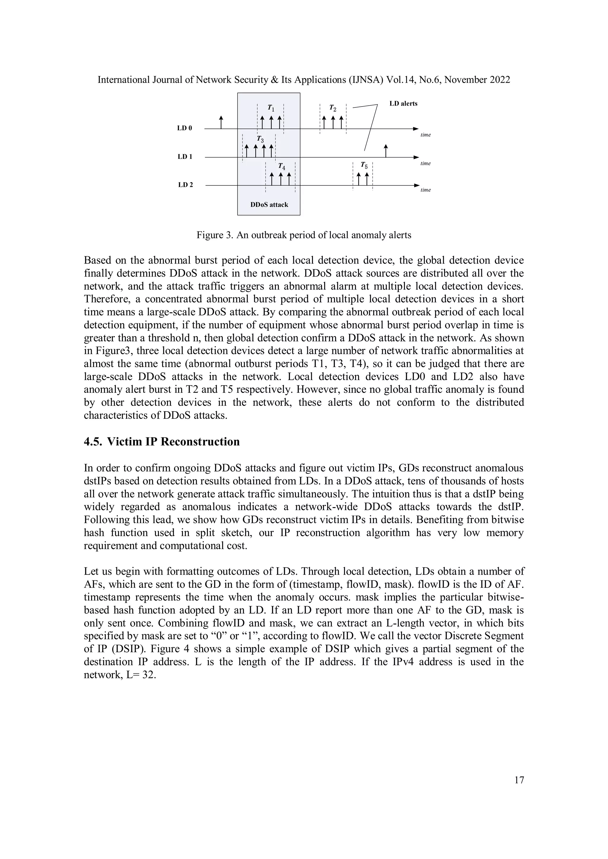 A RESOURCE-EFFICIENT COLLABORATIVE SYSTEM FOR DDOS ATTACK DETECTION AND VICTIM IDENTIFICATION | PDF