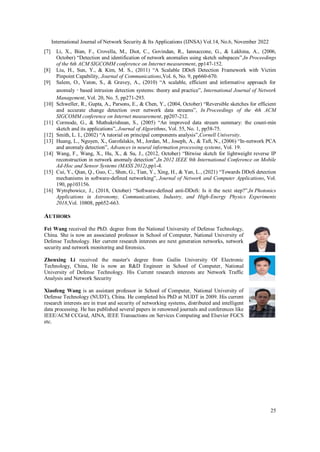 A RESOURCE-EFFICIENT COLLABORATIVE SYSTEM FOR DDOS ATTACK DETECTION AND VICTIM IDENTIFICATION | PDF