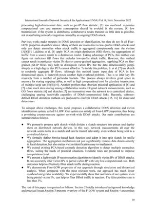 A RESOURCE-EFFICIENT COLLABORATIVE SYSTEM FOR DDOS ATTACK DETECTION AND VICTIM IDENTIFICATION | PDF