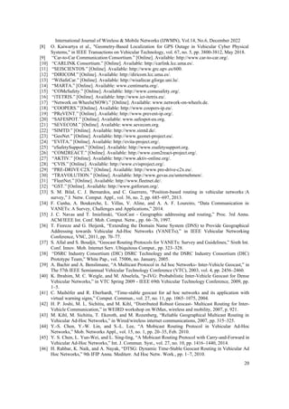 Geocast Routing Protocols for Vehicular Ad-hoc Networks: A Survey | PDF | Computer Networking ...