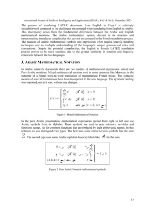 English to Arabic Machine Translation of Mathematical Documents | PDF
