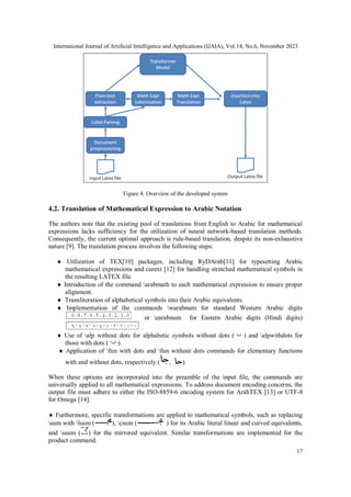 English to Arabic Machine Translation of Mathematical Documents | PDF
