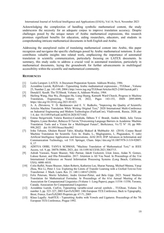 English to Arabic Machine Translation of Mathematical Documents | PDF