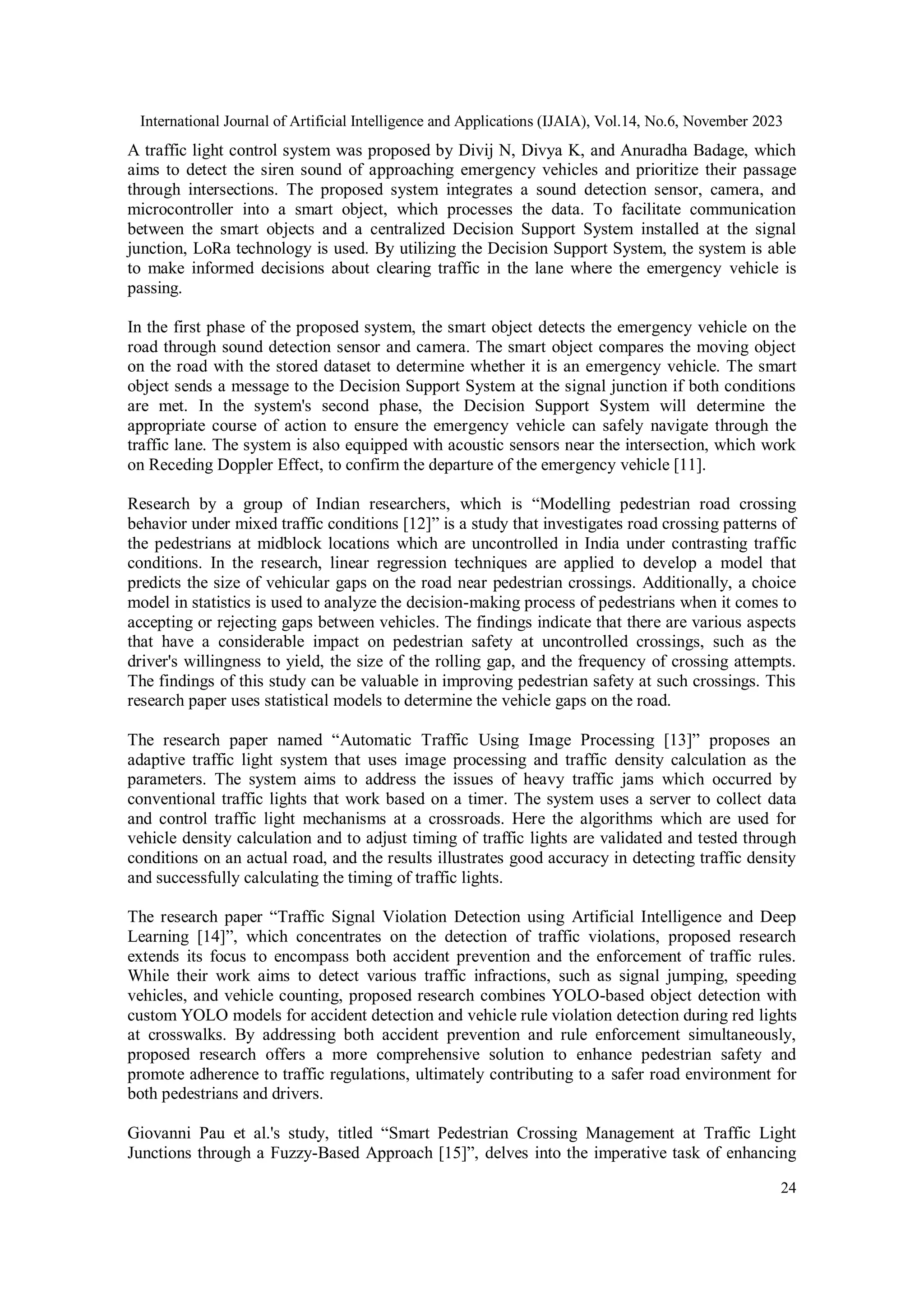 SMART CROSSWALK: MACHINE LEARNING AND IMAGE PROCESSING BASED PEDESTRIAN AND VEHICLE MONITORING ...