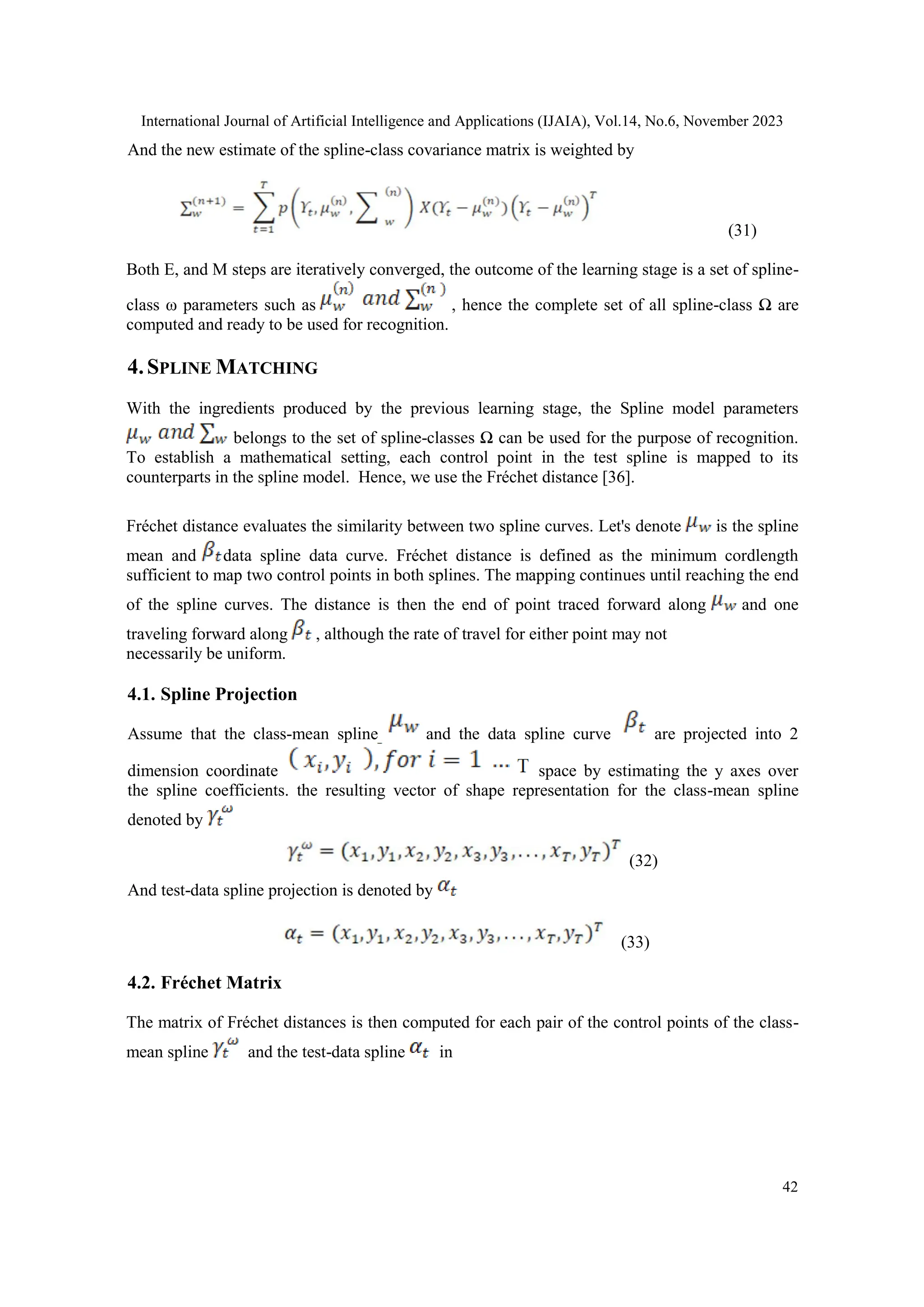 Learning Spline Models With The Em Algorithm For Shape Recognition