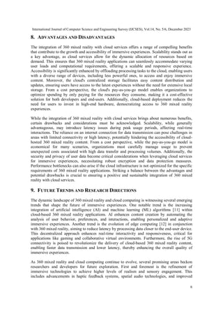 NAVIGATING THE INTEGRATION OF 360 MIXED REALITY IN CLOUD COMPUTING | PDF