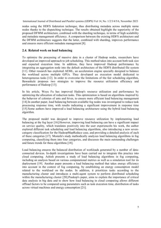 LOAD BALANCING LARGE DATA SETS IN A HADOOP CLUSTER | PDF