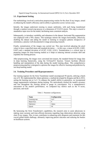 ADVANCED HIERARCHICAL IMAGING TECHNIQUES IN TB DIAGNOSIS: LEVERAGING SWIN TRANSFORMER FOR ...