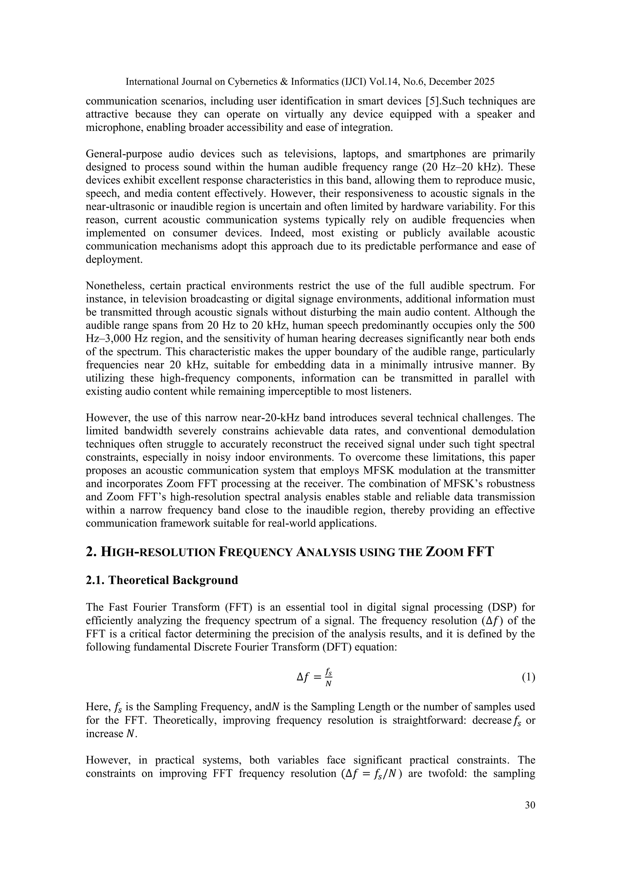 Airborne Acoustic Communication using Inaudible Frequencies Supported ...