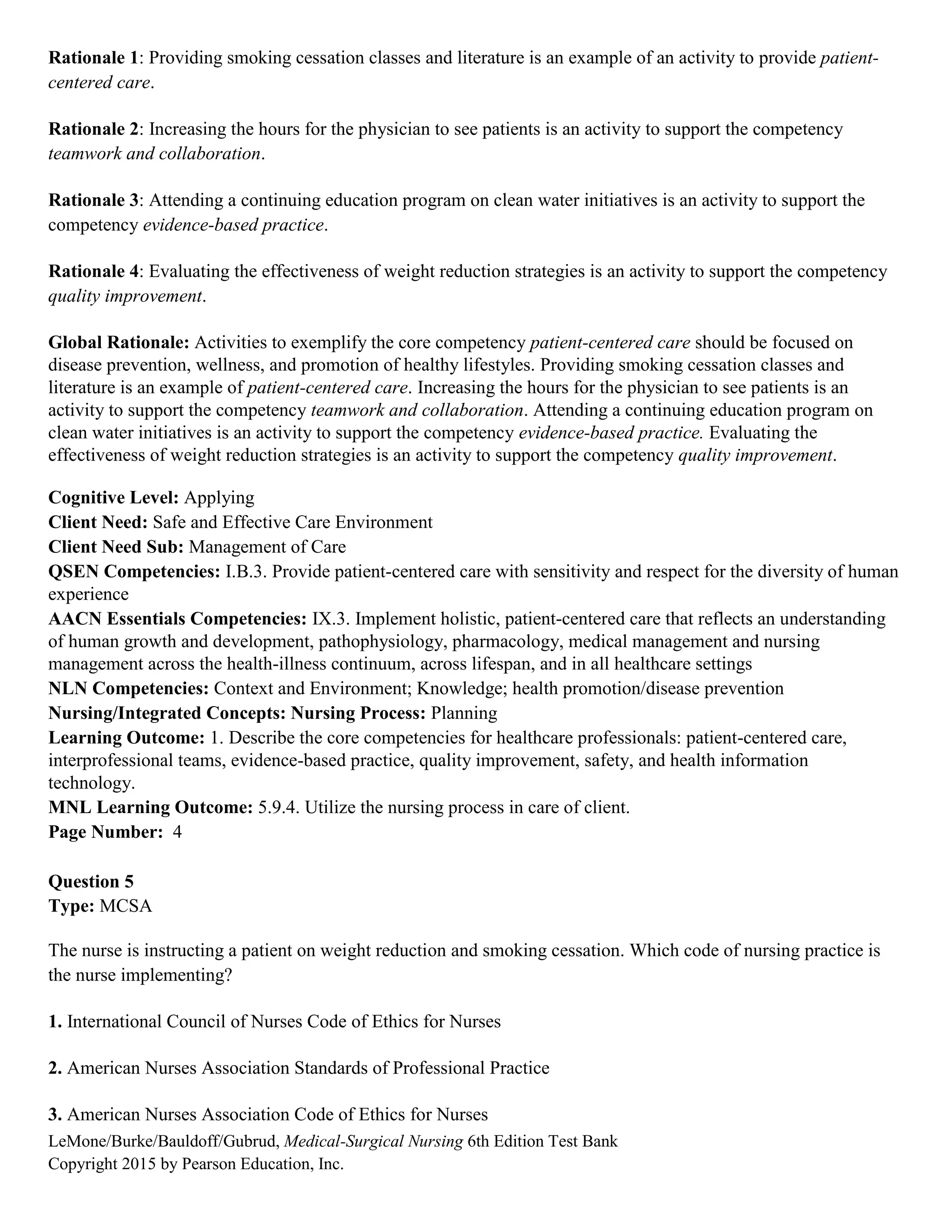 Test Bank Medical-Surgical Nursing, Clinical Reasoning in Patient Care ...