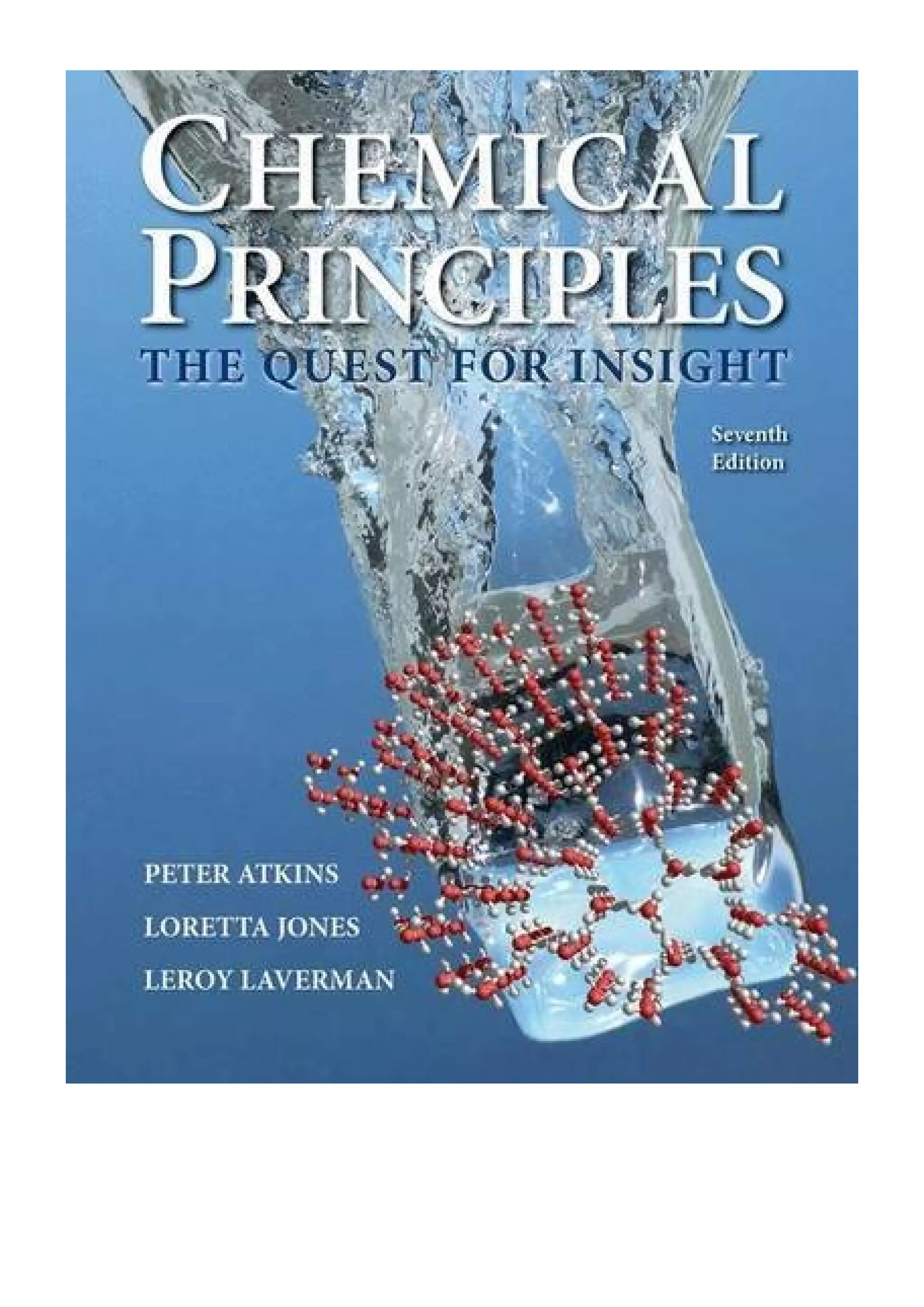 Chemical Principles - Peter Atkins - The Quest for Insight eBook | PDF
