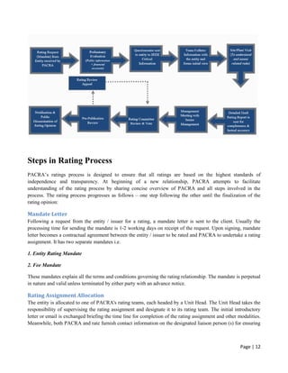 PACRA Regulatory Framework AR | PDF