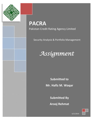 PACRA Regulatory Framework AR | PDF
