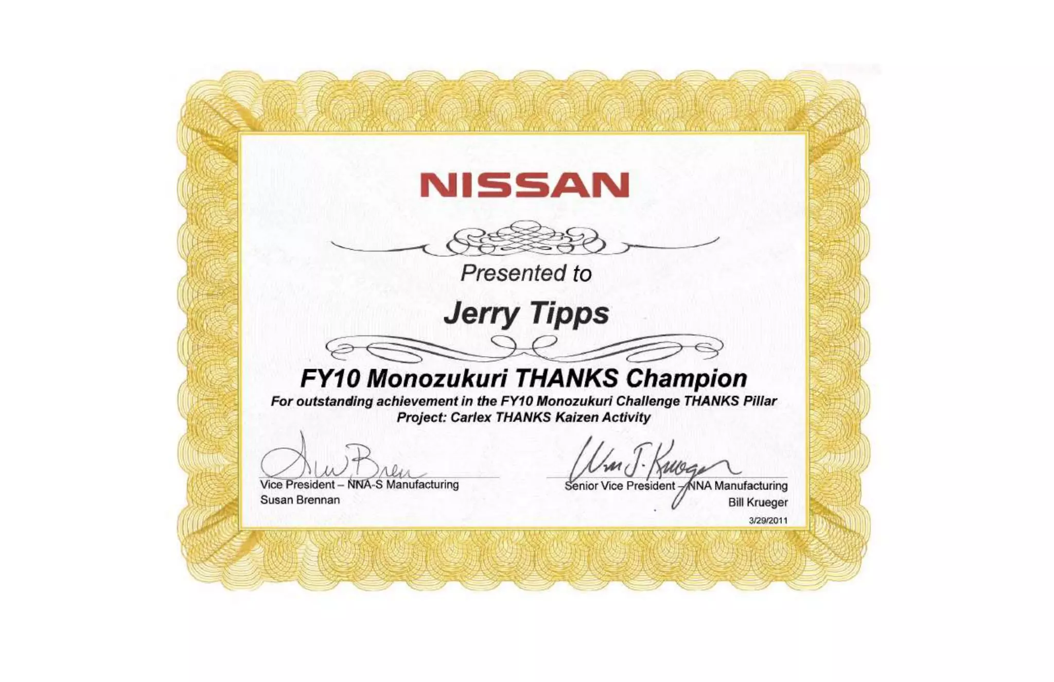 THANKS Champion Certificate | DOCX