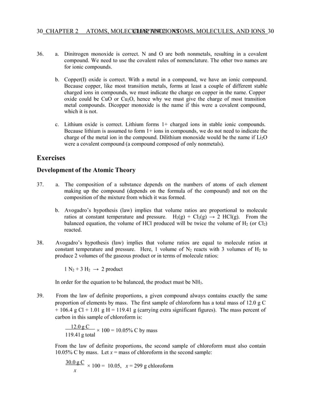 Solution Manual for Chemistry 10th by Zumdahl | PDF