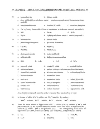 Solution Manual for Chemistry 10th by Zumdahl | PDF