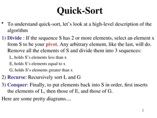 QuickSort Full Detail Explanation with example | PPT