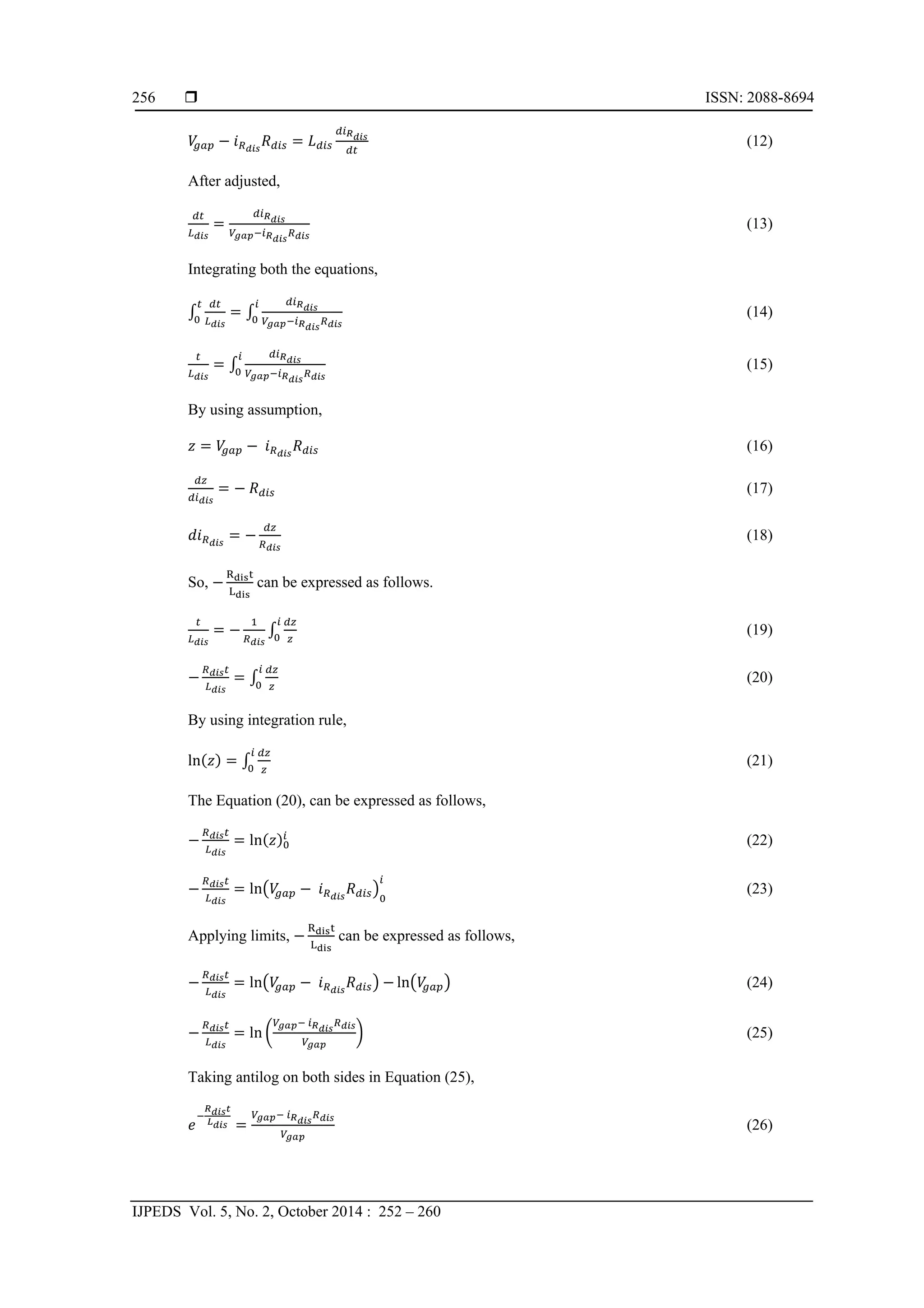 Model of Pulsed Electrical Discharge Machining (EDM) using RL Circuit | PDF