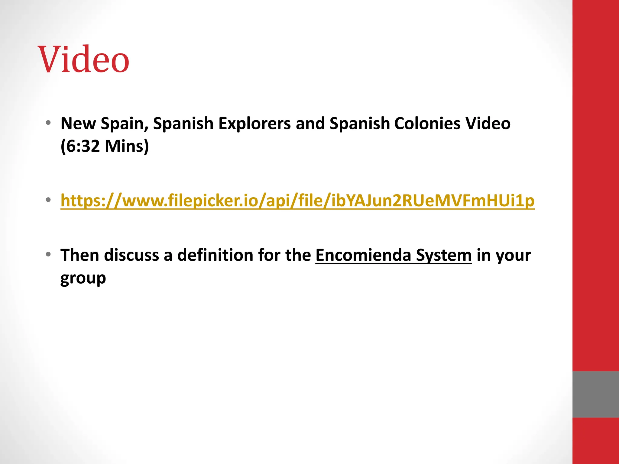 Encomienda System Slide Show for History | PPT