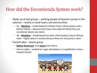 Encomienda System Slide Show for History | PPT